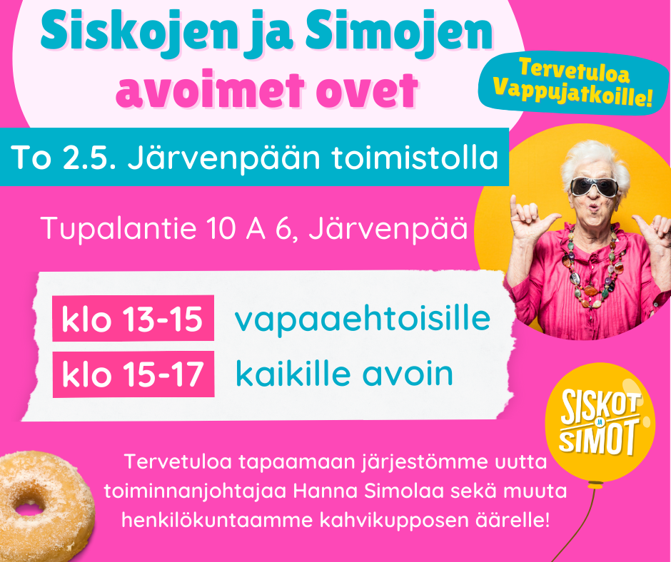 Vappujatkot Siskojen ja Simojen toimistolla - Siskot ja Simot Vappujatkot Siskojen ja Simojen toimistolla - Siskot ja Simot